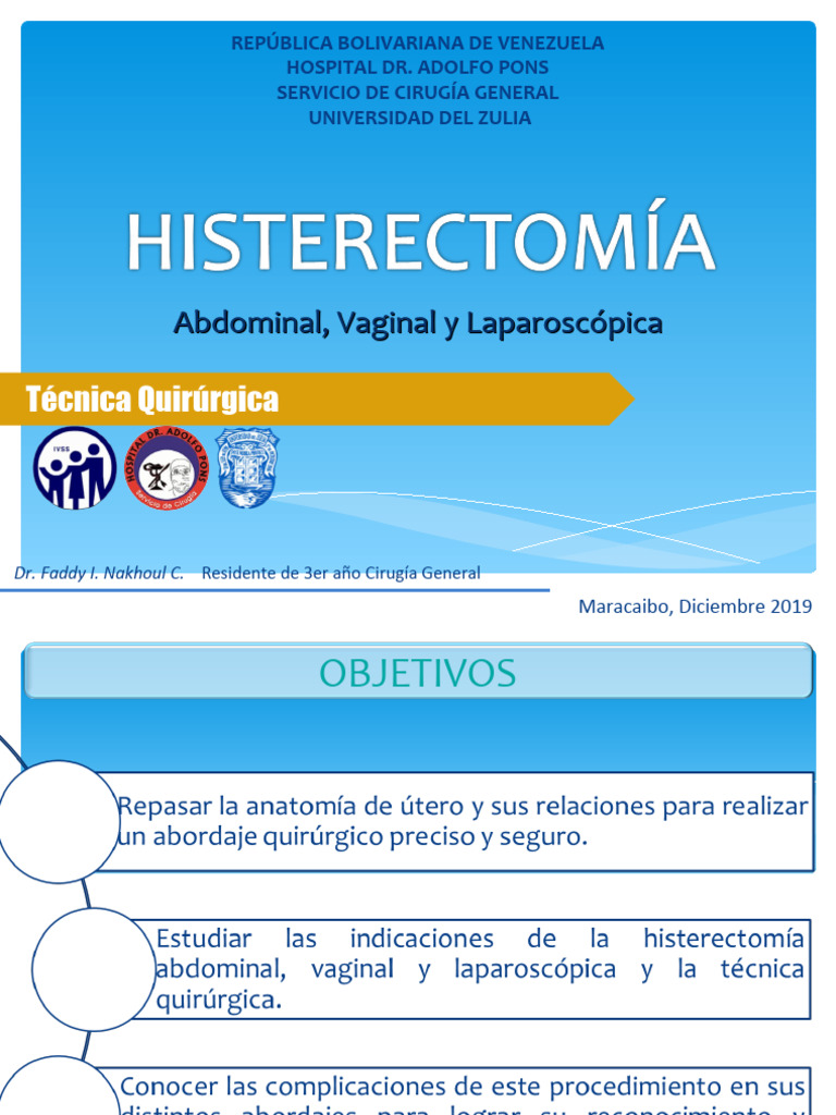 Histerectomia Faddy | PDF | Especialidades Medicas | Medicina CLINICA