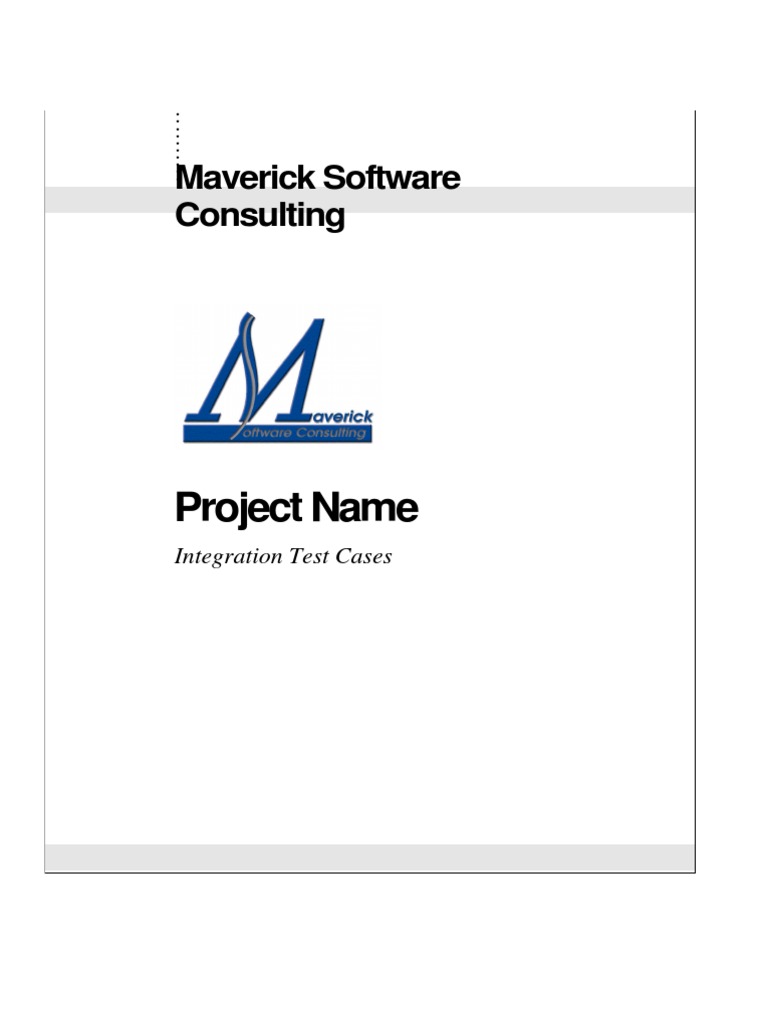 Integration Test Case Template