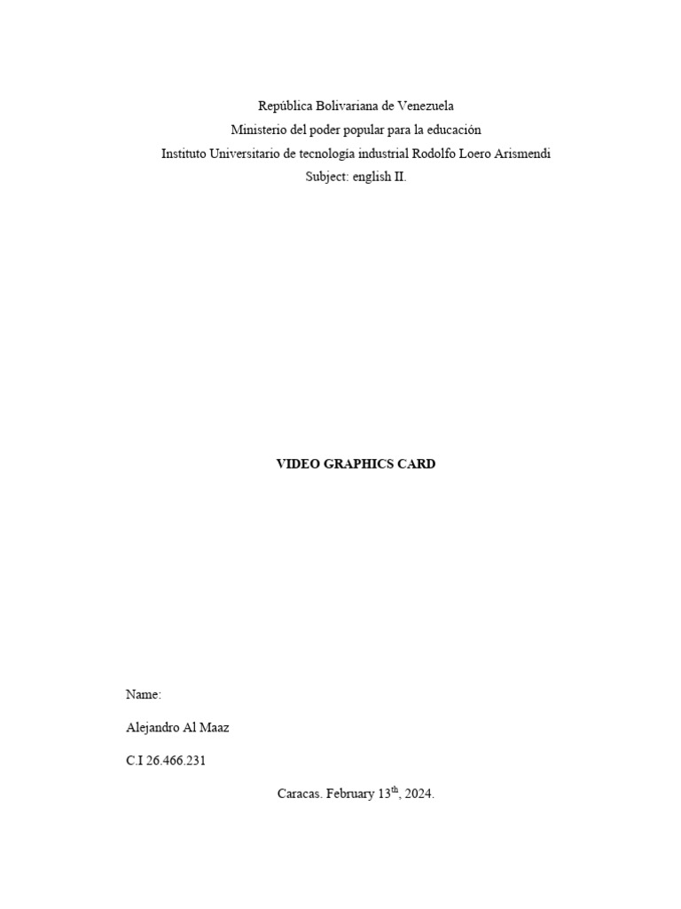 E-Actividad 1.1 Ensayo Alejandro Al Maaz | PDF | Graphics Processing ...