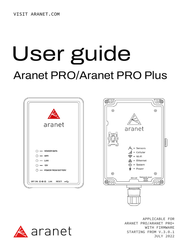 Aranet PRO and PRO Plus Base Station UserGuide | Download Free PDF | Ip ...