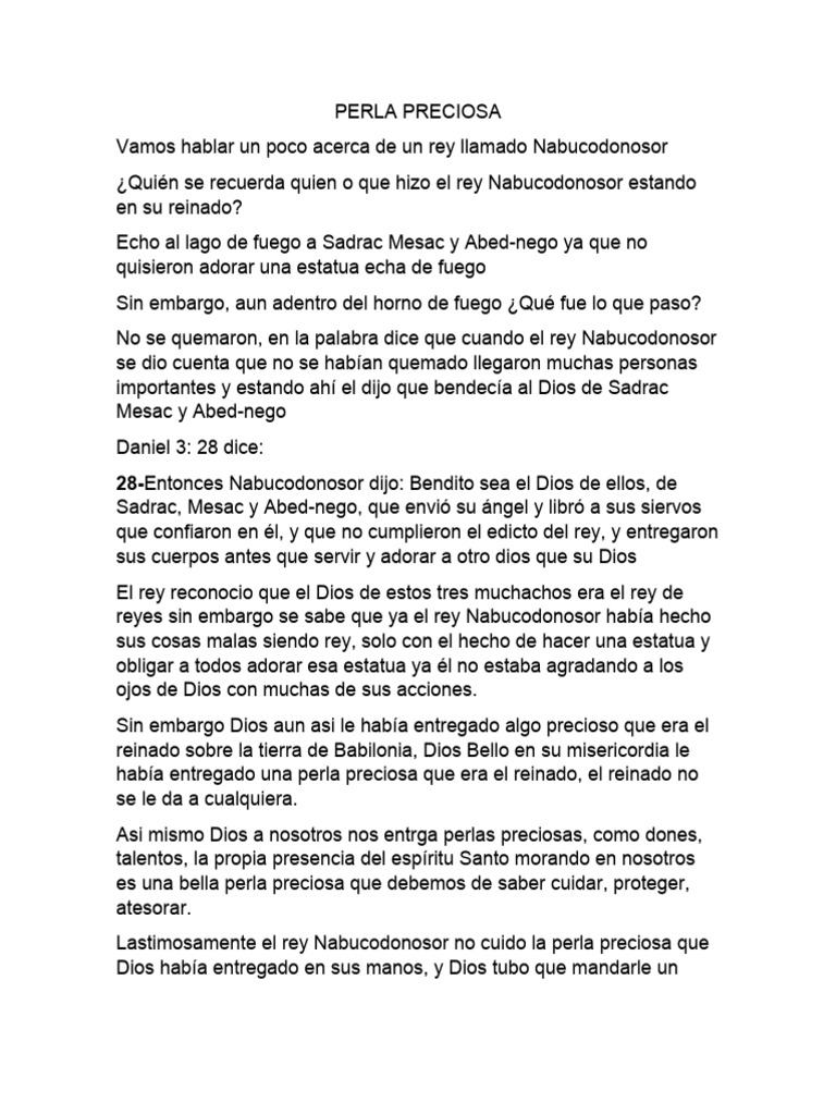 PERLA PRECIOSA | PDF