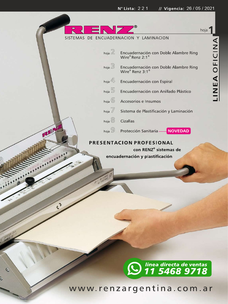 Lista de Precios Nro. 221 RENZ ARGENTINA S.A. | PDF