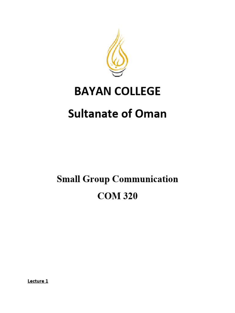 Small+Group+Coomunication COM320 FULL+HANDOUTS | PDF | Critical ...