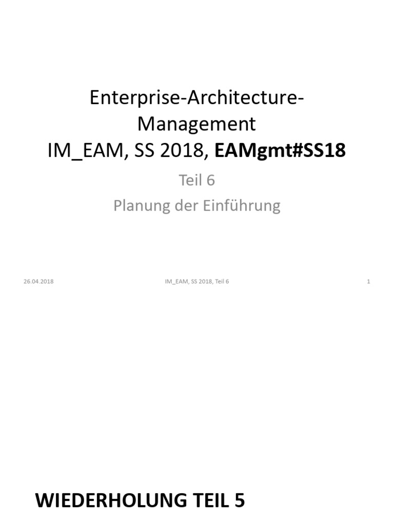 EAM_SS2018_6_V2 | PDF