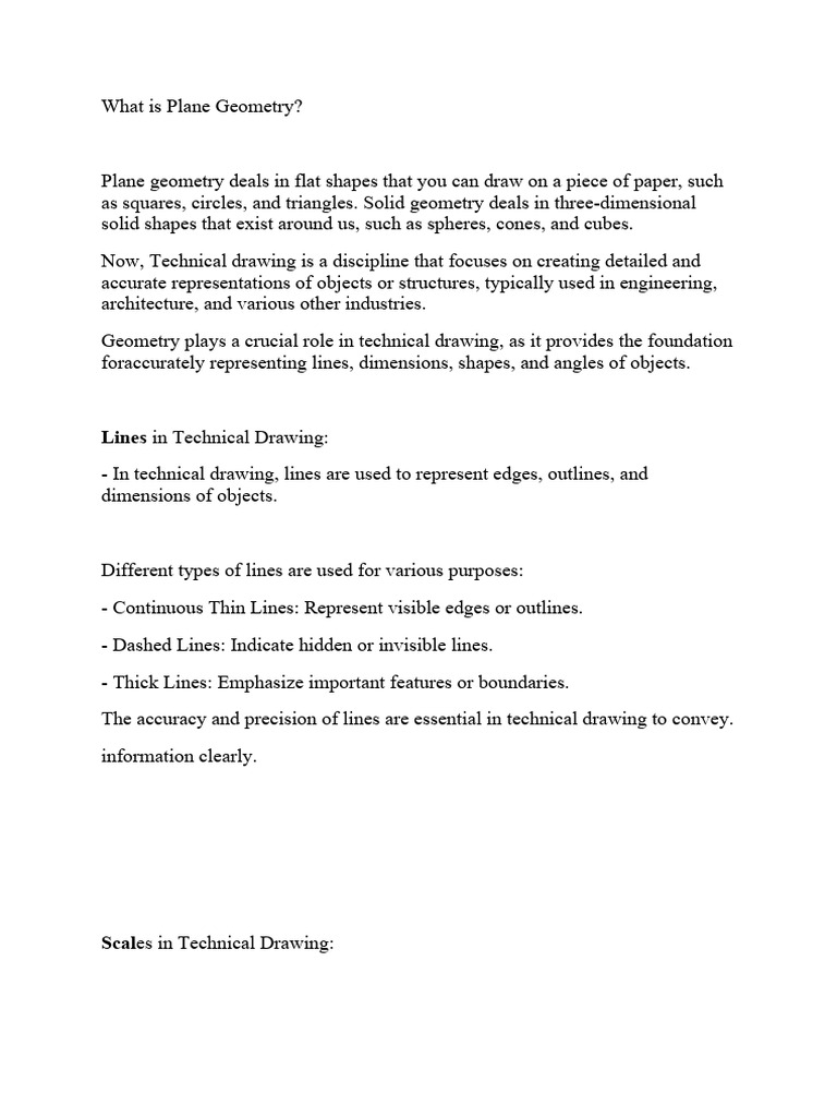 S4 Class Notes | PDF | Technical Drawing | Line (Geometry)