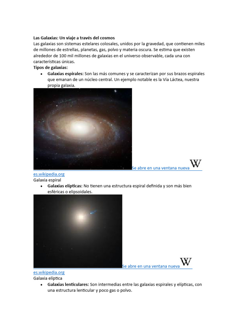 Las Galaxias | PDF | Galaxia | Universo