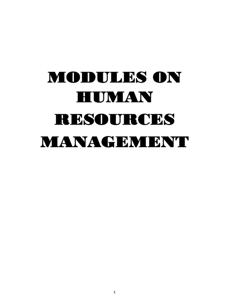 Human Resource Management | PDF