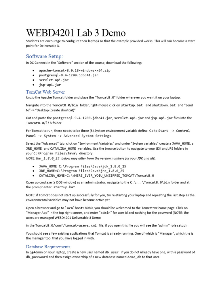 WEBD4201 Lab 3 Demo | Download Free PDF | Web Application | Computing