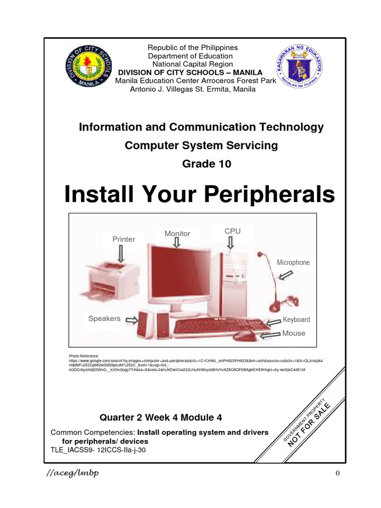 2nd Quarter ICT CSS Grade 10 Q2 W4 M4 NK 1 | PDF | Usb | Computer Hardware