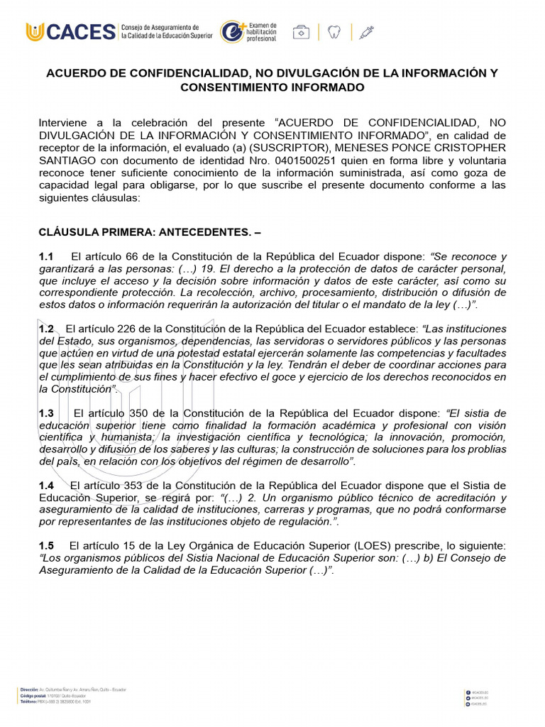 Acuerdo - 0401500251 - Signed | PDF | Educación más alta | Evaluación Acuerdo - 0401500251 - Signed | PDF | Educación más alta | Evaluación