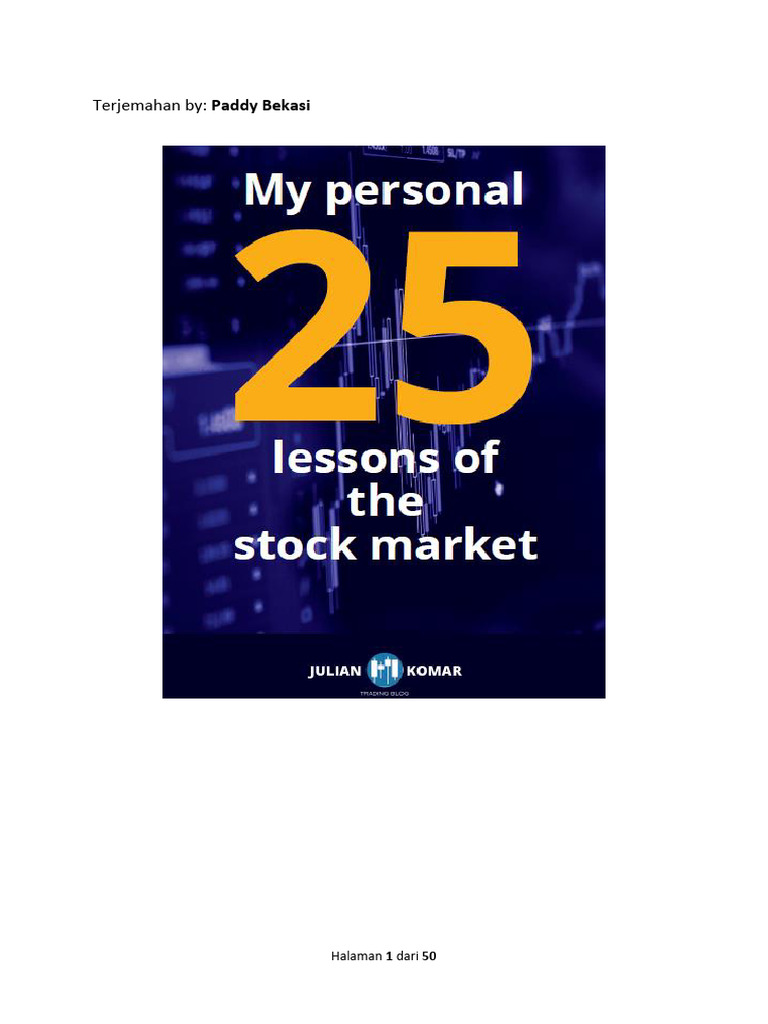 25 Lesson of Stock Market | PDF | Stocks | Stock Market