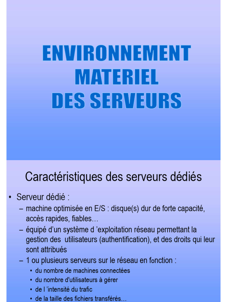 Hardware Serveur | PDF