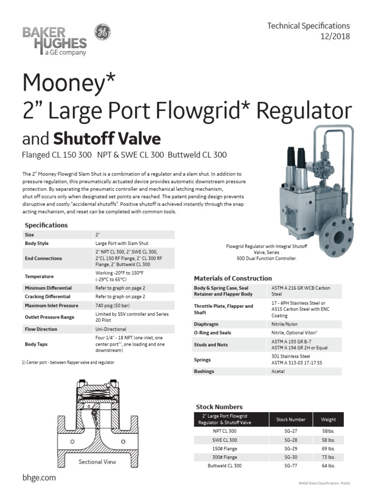 Mooney 2 LP FLowgrid Shutoff Valve | PDF | Valve | Gas Technologies