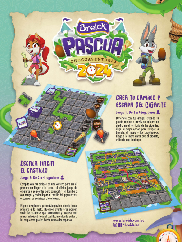 Instrucciones Juegos de Mesa Pascua Breick 2024 | Descargar gratis PDF ...