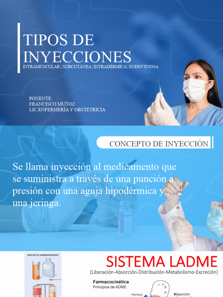 Tipos de Inyecciones y su Aplicación | PDF