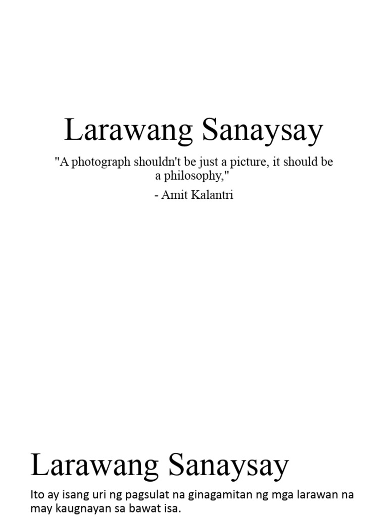 Larawang Sanaysay PPT-WPS Office - 083058 | PDF