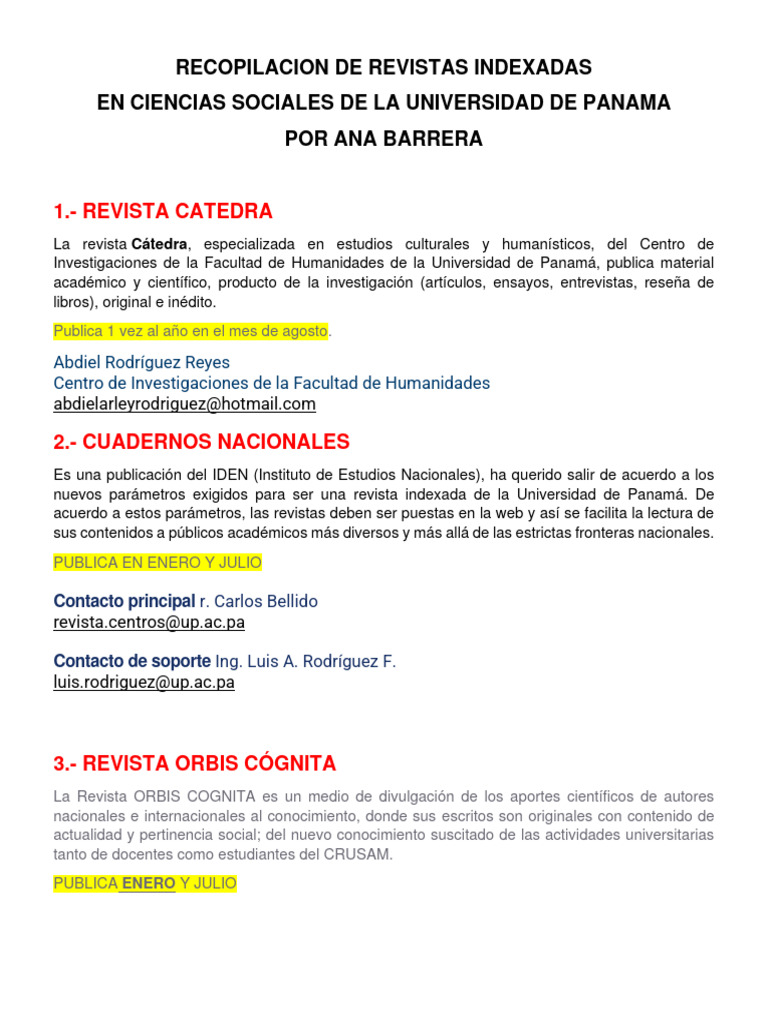 Revistas Indexadas en Ciencias Sociales | PDF | Diario académico ...