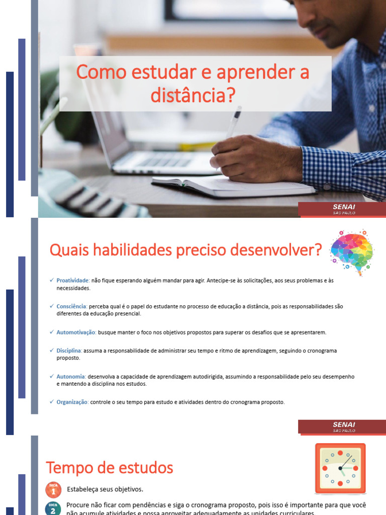 Como Estudar e Aprender A Distância | PDF