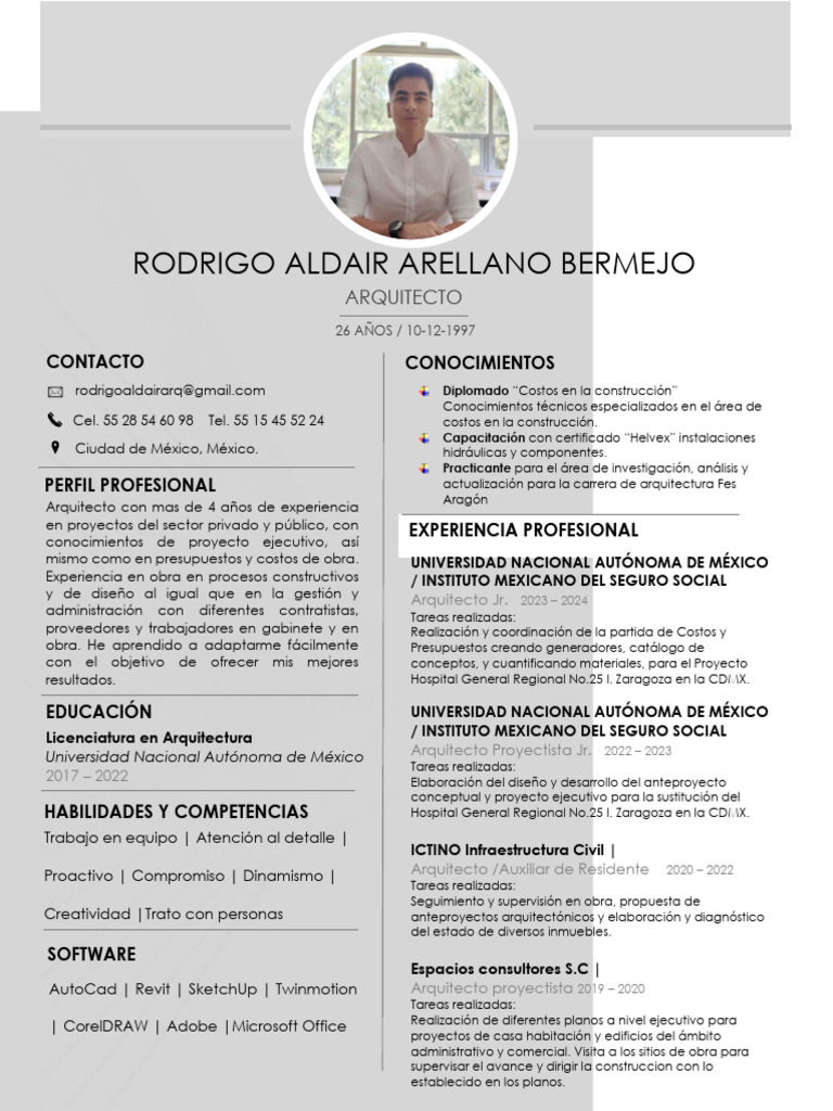 CVRO | PDF | Arquitecto | México