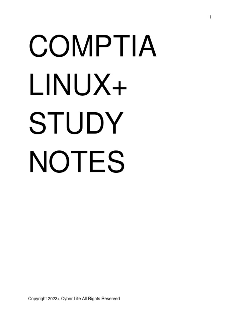 Linux+ Notes | PDF