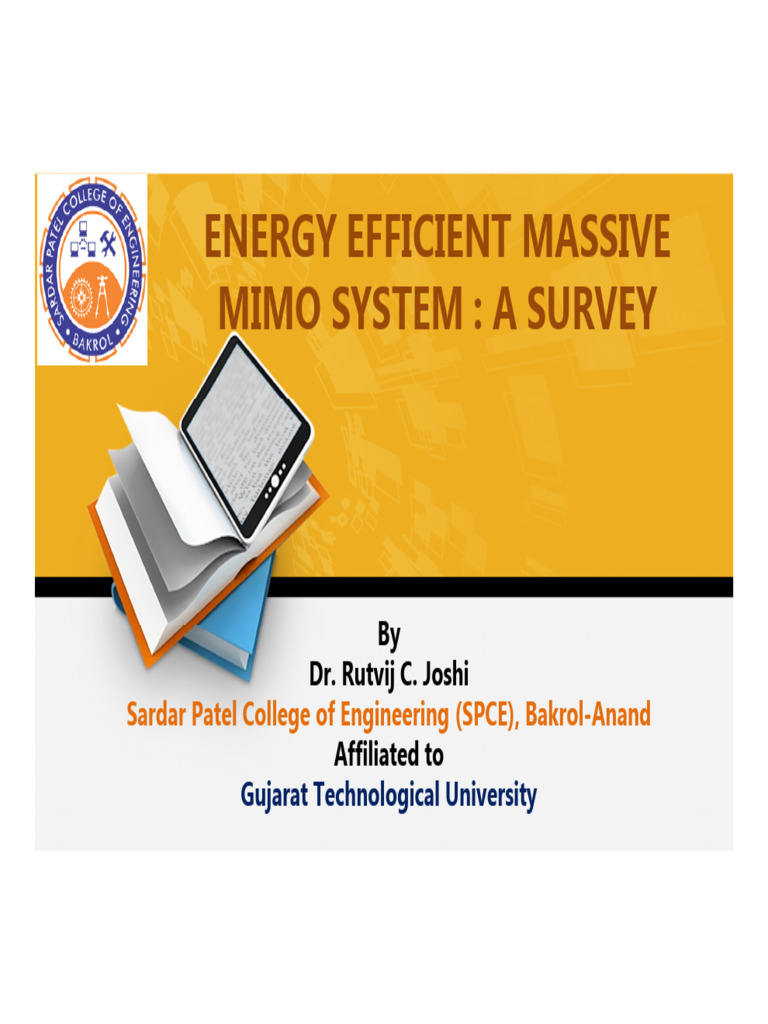 MASSIVE MIMO - Presentation - SPU Electronics Department | PDF | Mimo ...