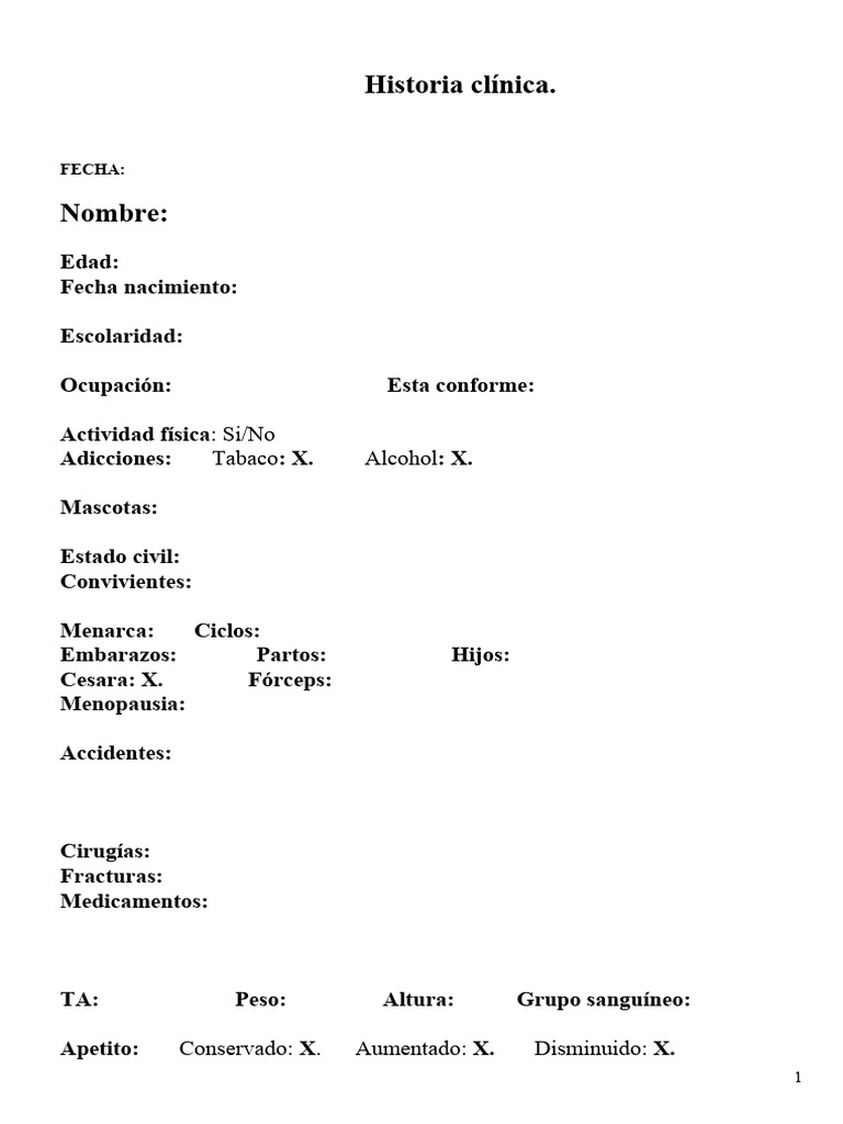 Historia Clinica Biomagnetica | PDF | Medicina CLINICA | Enfermedades y trastornos