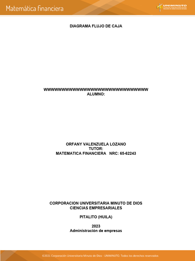 0001 Diagrama Flujo de Caja | PDF | Negocios económicos | Business