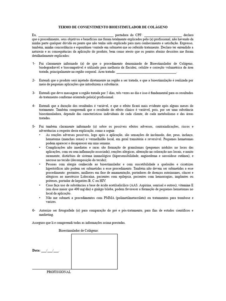 TERMO Bioestimulador de Colágeno | PDF | Aspirina | Acrílico