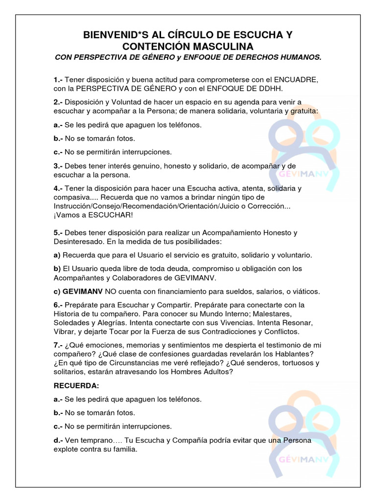 Círculo de Escucha | PDF