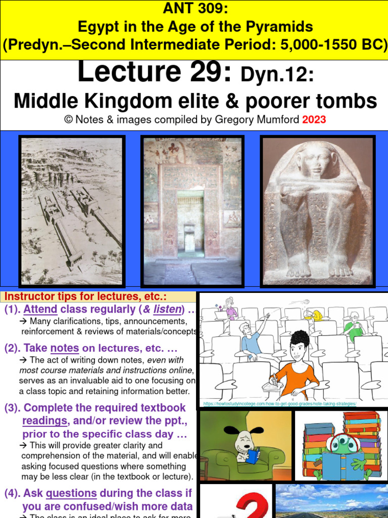 Middle Kingdom Tombs: Dyn. 12 Insights | PDF | Social Science | Art