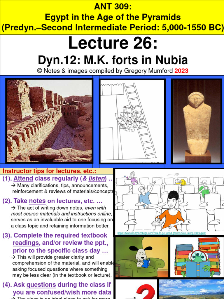Anth 309 PPT Lecture 26 Middle Kingdom F | PDF | Fortification | Ancient Egypt
