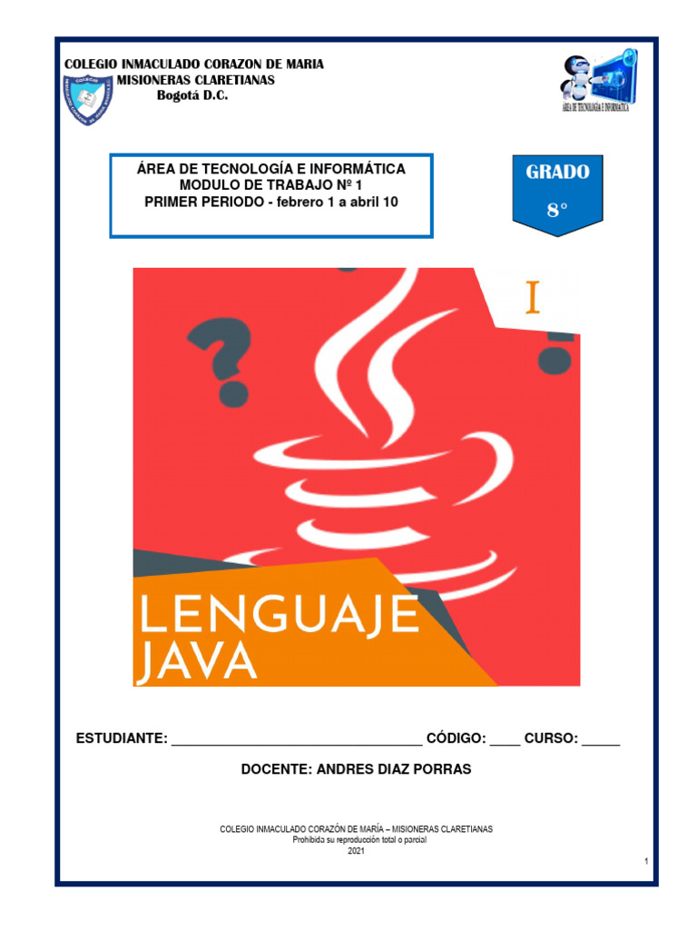 8 | PDF | Java (lenguaje de programación) | Programa de computadora