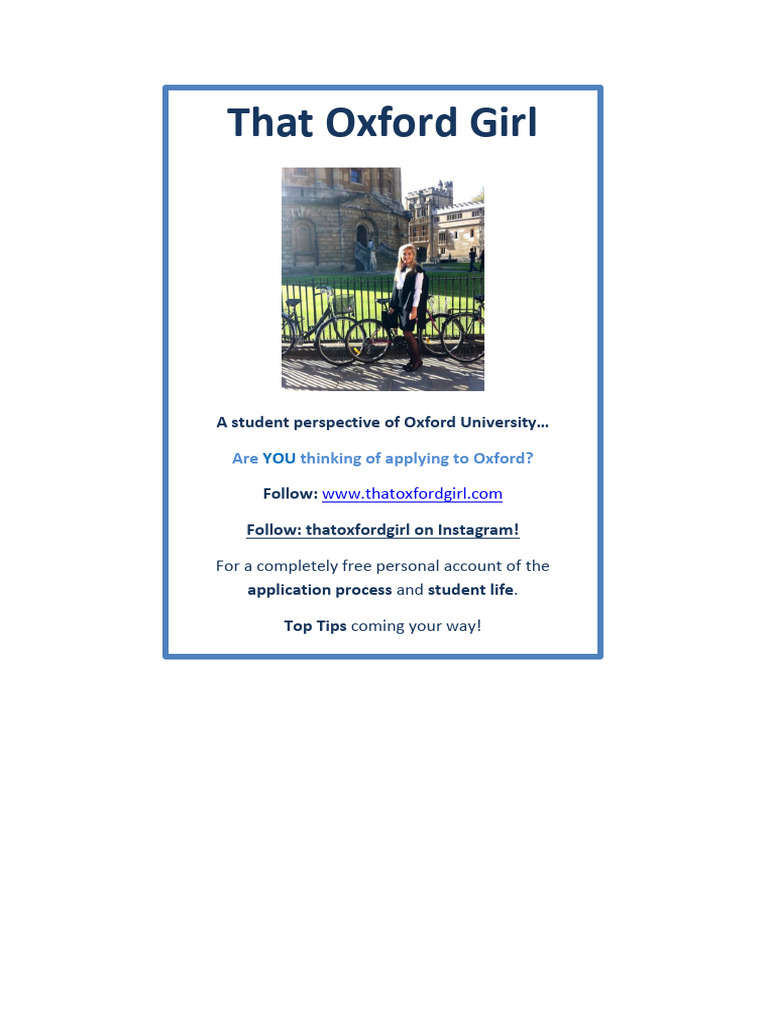 Leaflet That Oxford Girl 121782441 Pdf