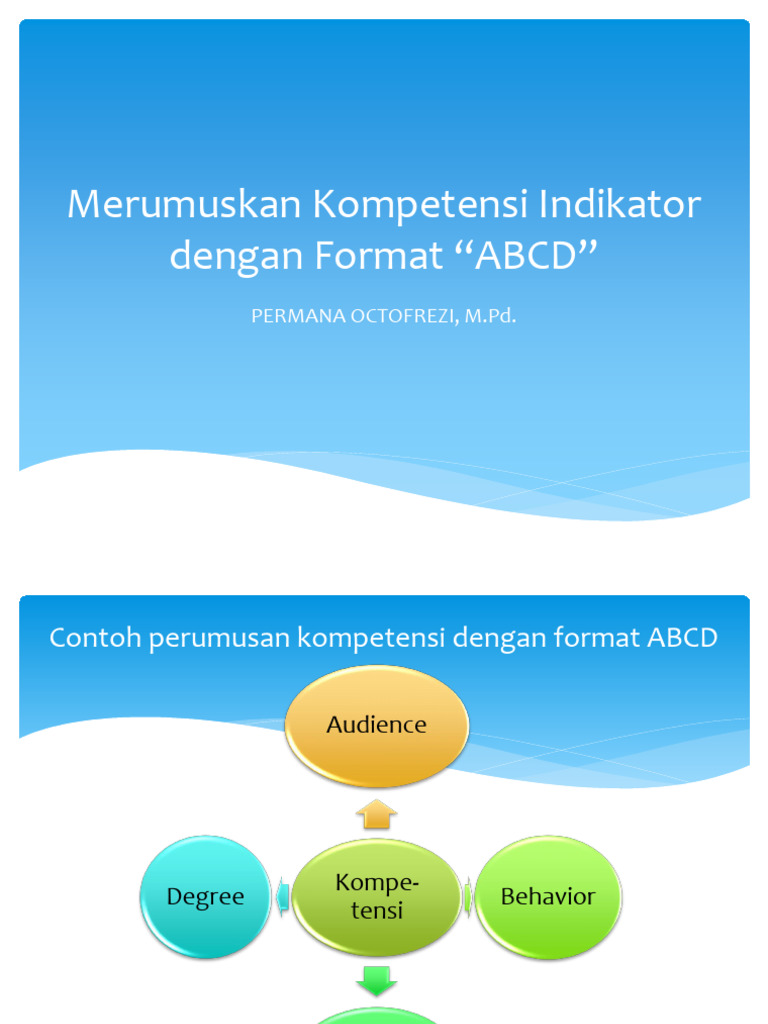 Desain Kompetensi (Merumuskan Kompetensi Dengan Format) | PDF | Karier ...