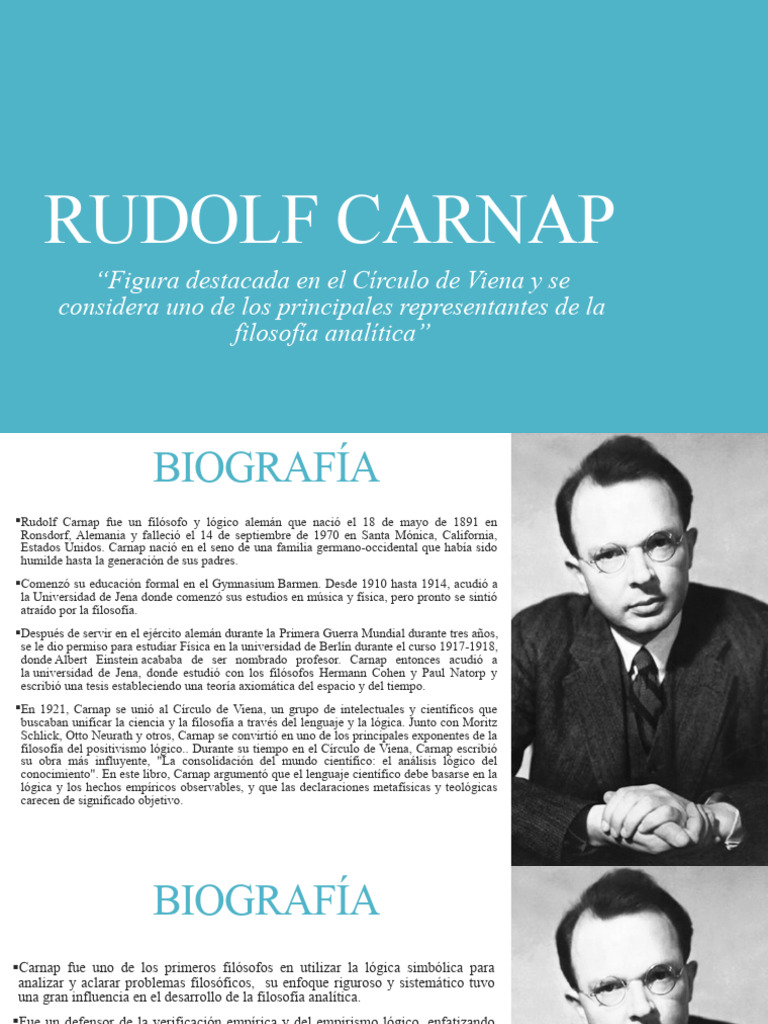 Exposicion Rudolf Carnap - Copia | PDF | Epistemología | Empirismo
