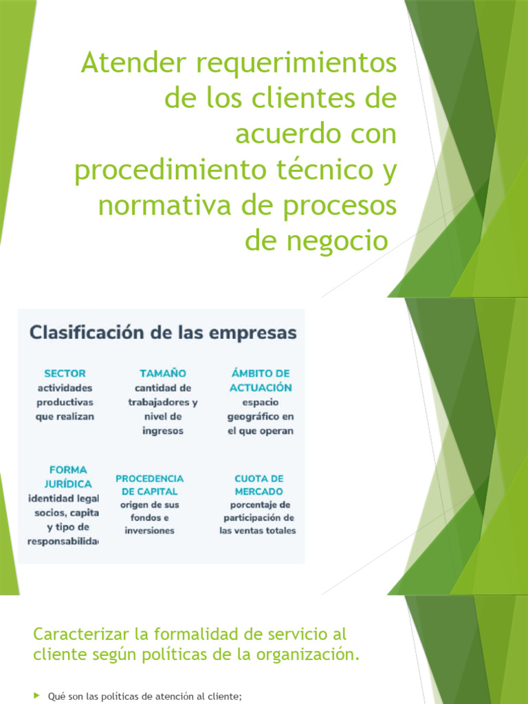 Atender Requerimientos de Los Clientes de Acuerdo Con | Descargar ...