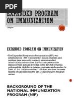 CHN Expanded Program On Immunization | PDF | Vaccines | Vaccination