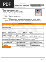 Caste Validity Form 15a For Election | PDF