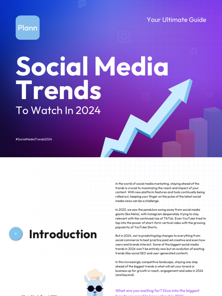 Plann Social Media Trends Report 2024 Updated | PDF