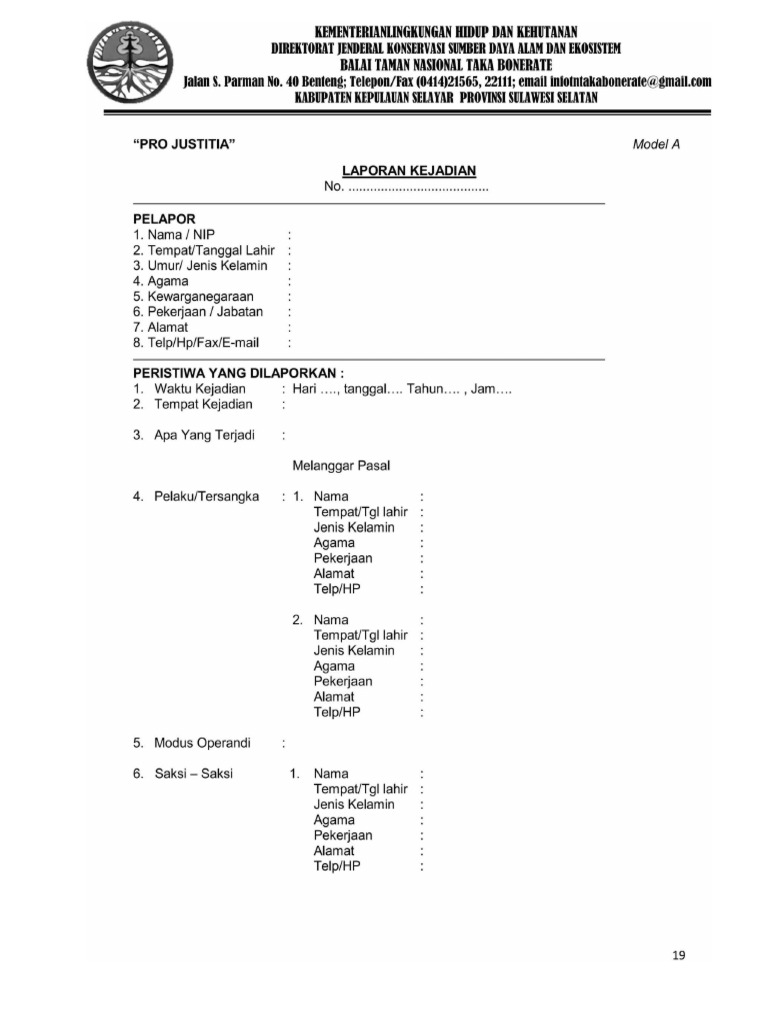 Laporan Kejadian PDF