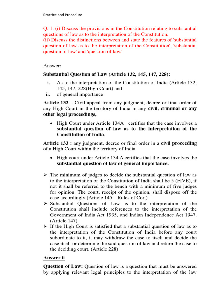 1 - Aor2007 Exam Answers | PDF | Res Judicata | Judgment (Law)