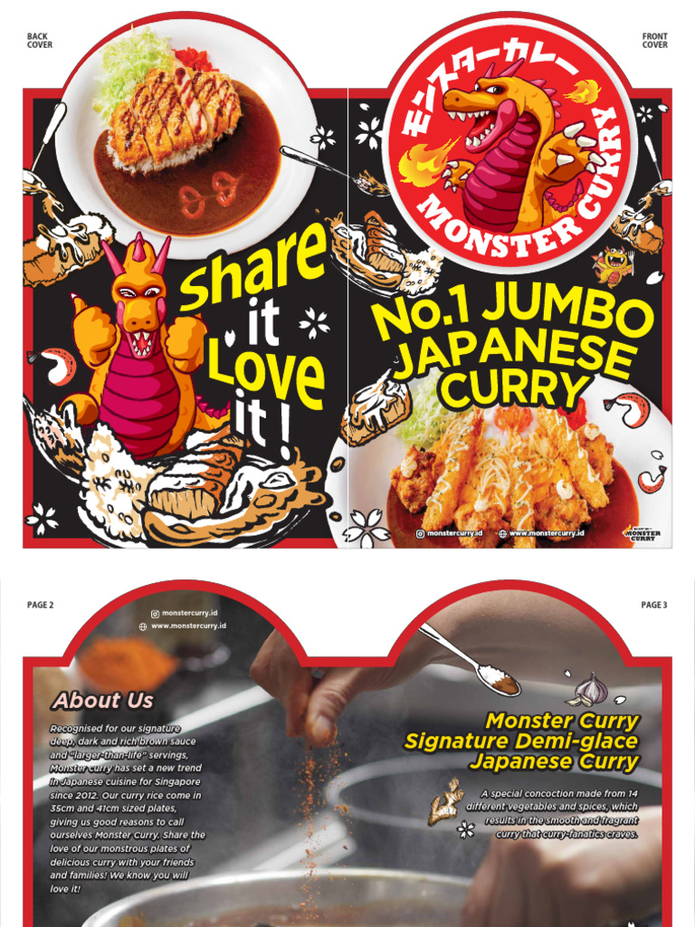 Monster Curry Menu | PDF | Curry | Cuisine