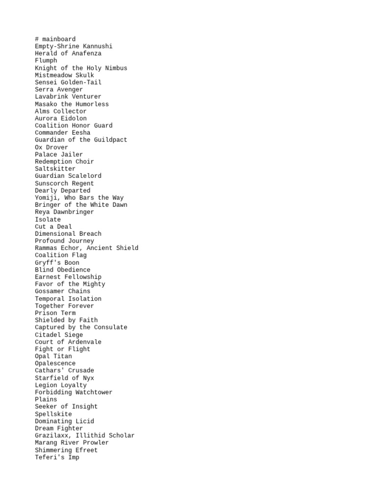 Judge Tower Decklist MTG | PDF