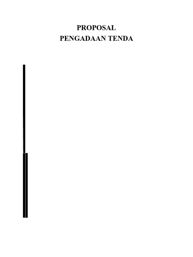 Proposal Pengadaan Tenda | PDF