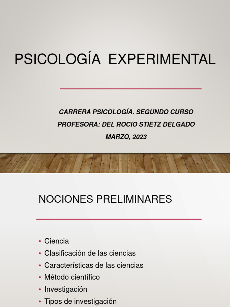 Presentación Clase 1 | PDF | Método científico | Science