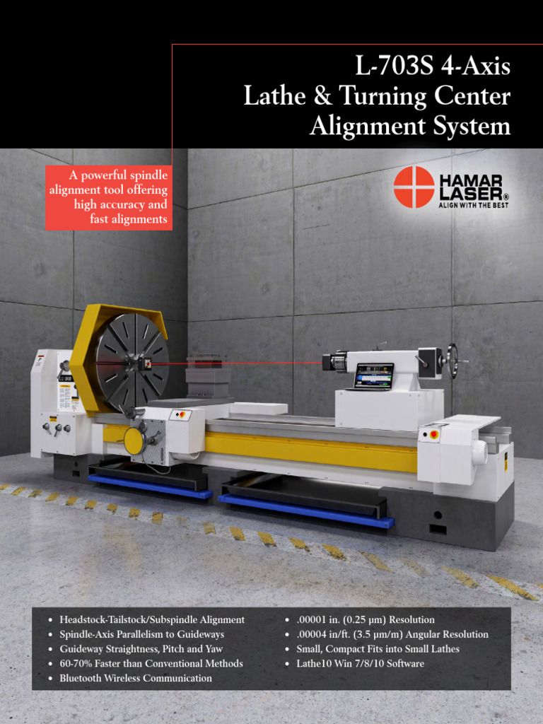 L 703S Lathe Turning Center Spindle Alignment Brochure Rev B1 | PDF ...