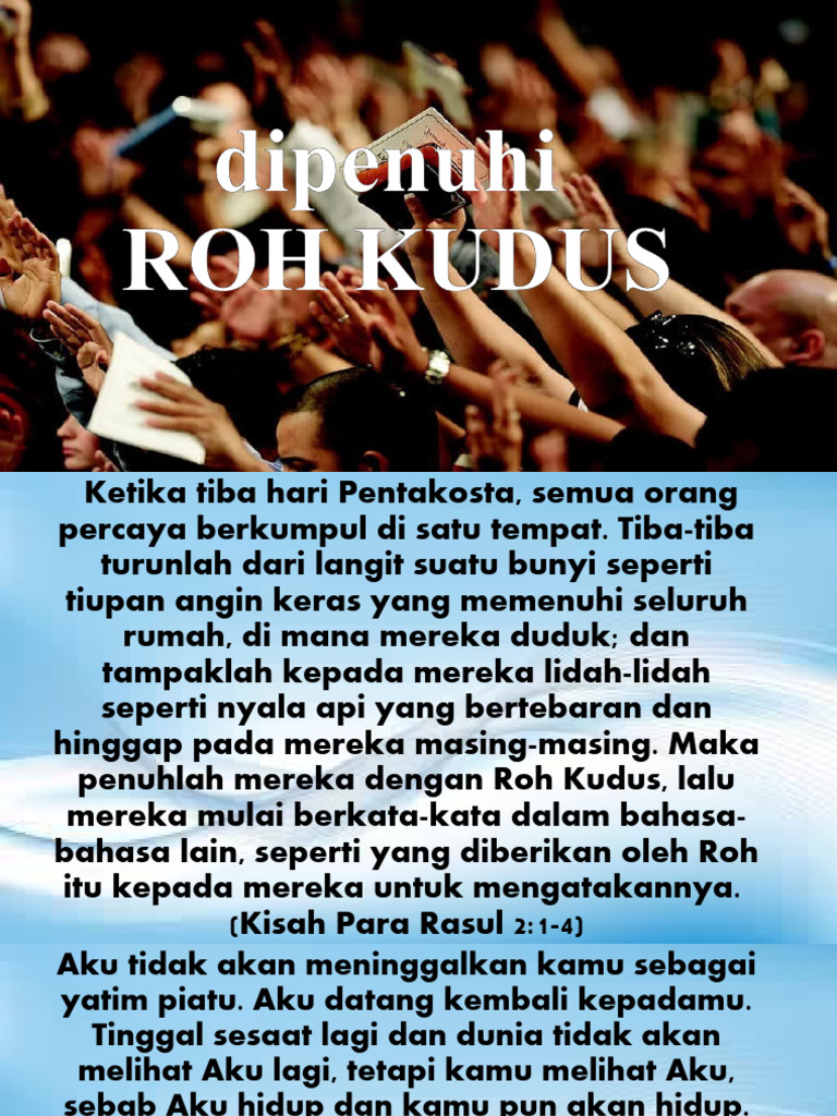 Dipenuhi Roh Kudus | PDF