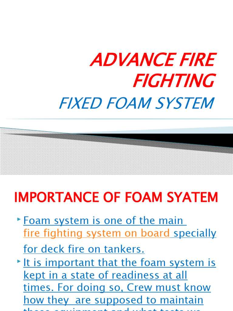 Fixed Foam System | PDF | Ethanol | Fires