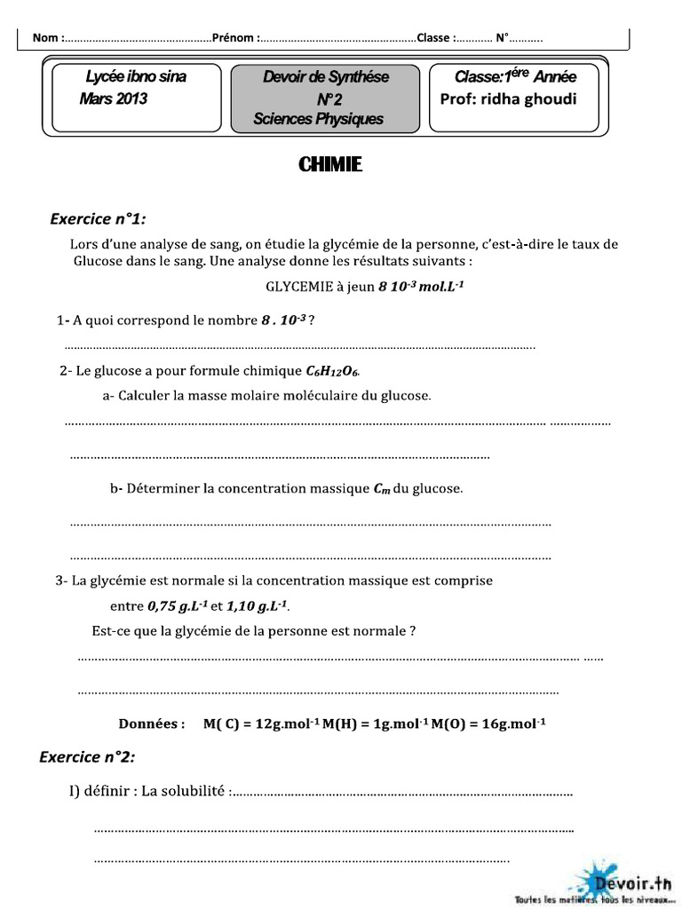 devoir-de-synthèse-n°2--2012-2013(riha-ghoudi) | PDF