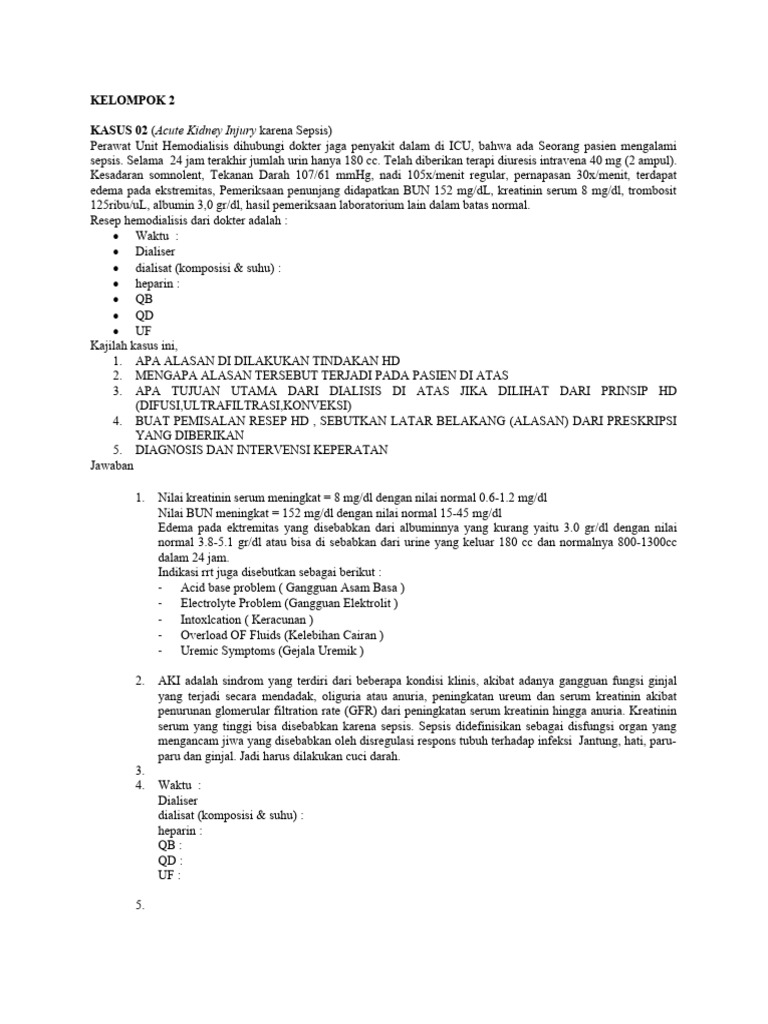 Latihan Kasus KLP 2-2 | PDF